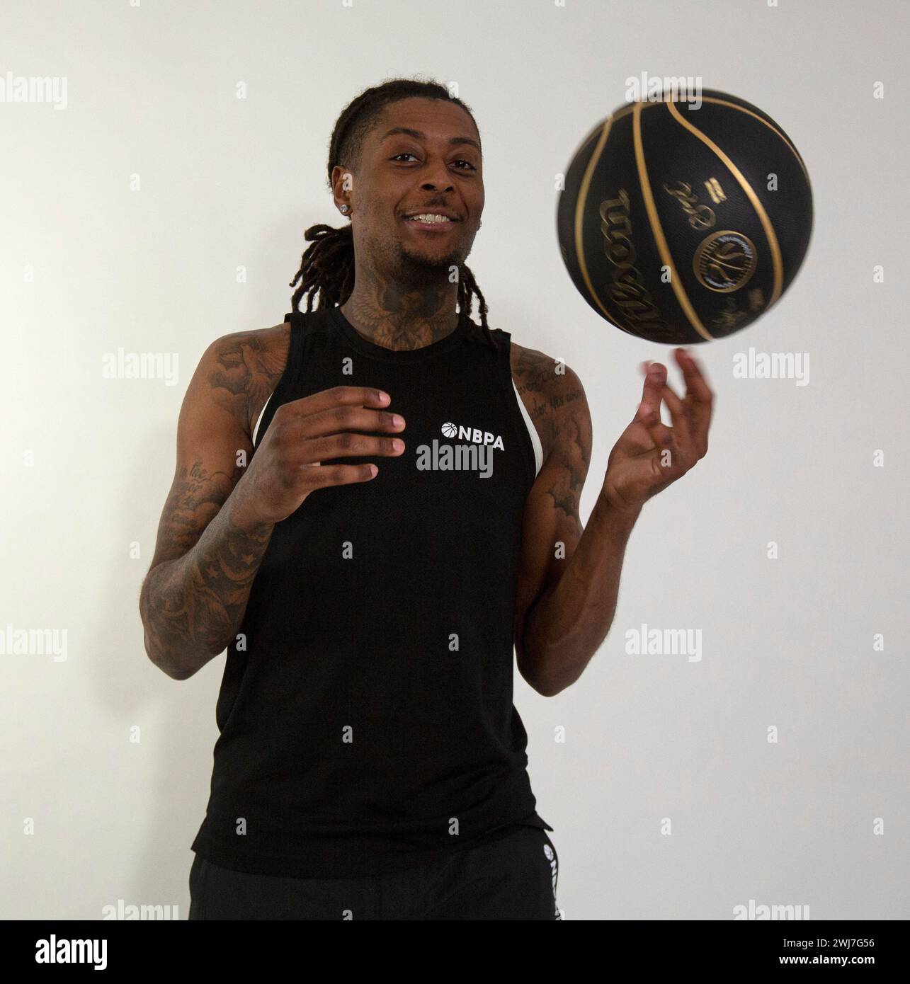New Orleans Pelicans guard John Petty Jr. poses for a portrait on ...