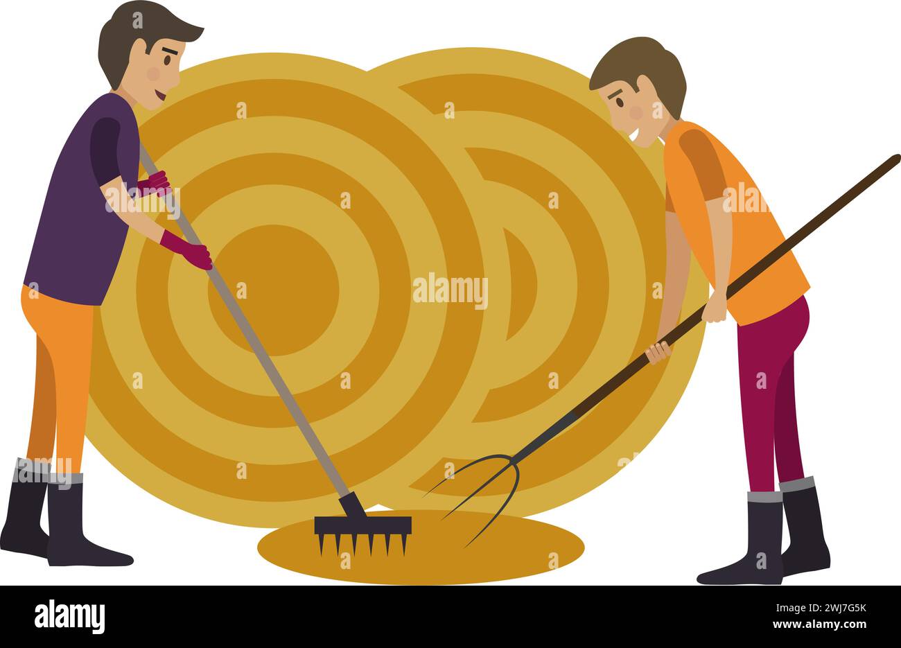 Farmers hay rake hi-res stock photography and images - Alamy