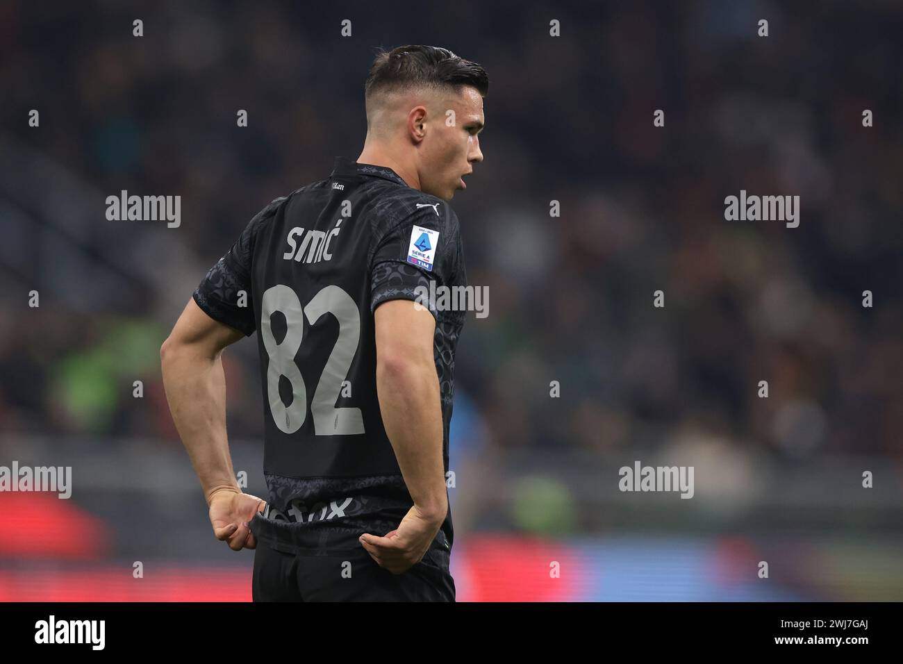 Milan, Italy. 11th Feb, 2024. Jan-Carlo Simic of AC Milan looks on ...