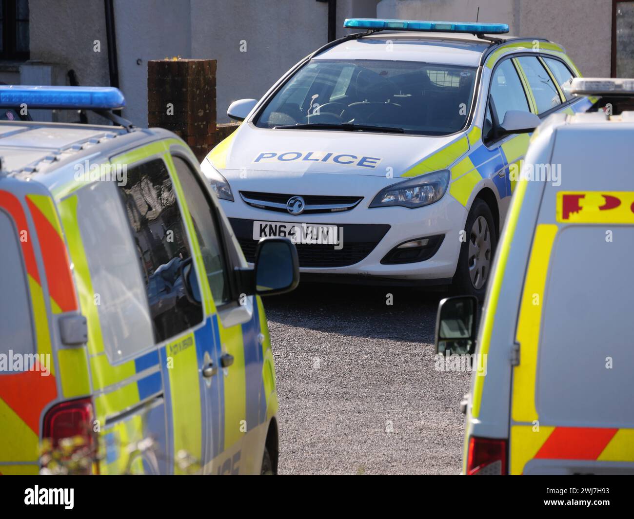 Police car and vehicles Stock Photo - Alamy