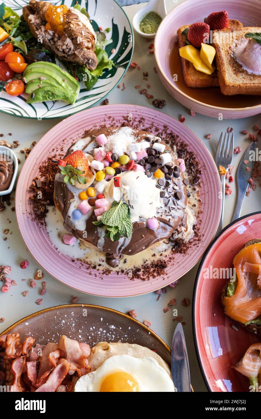 Aerial table pancake hi-res stock photography and images - Alamy