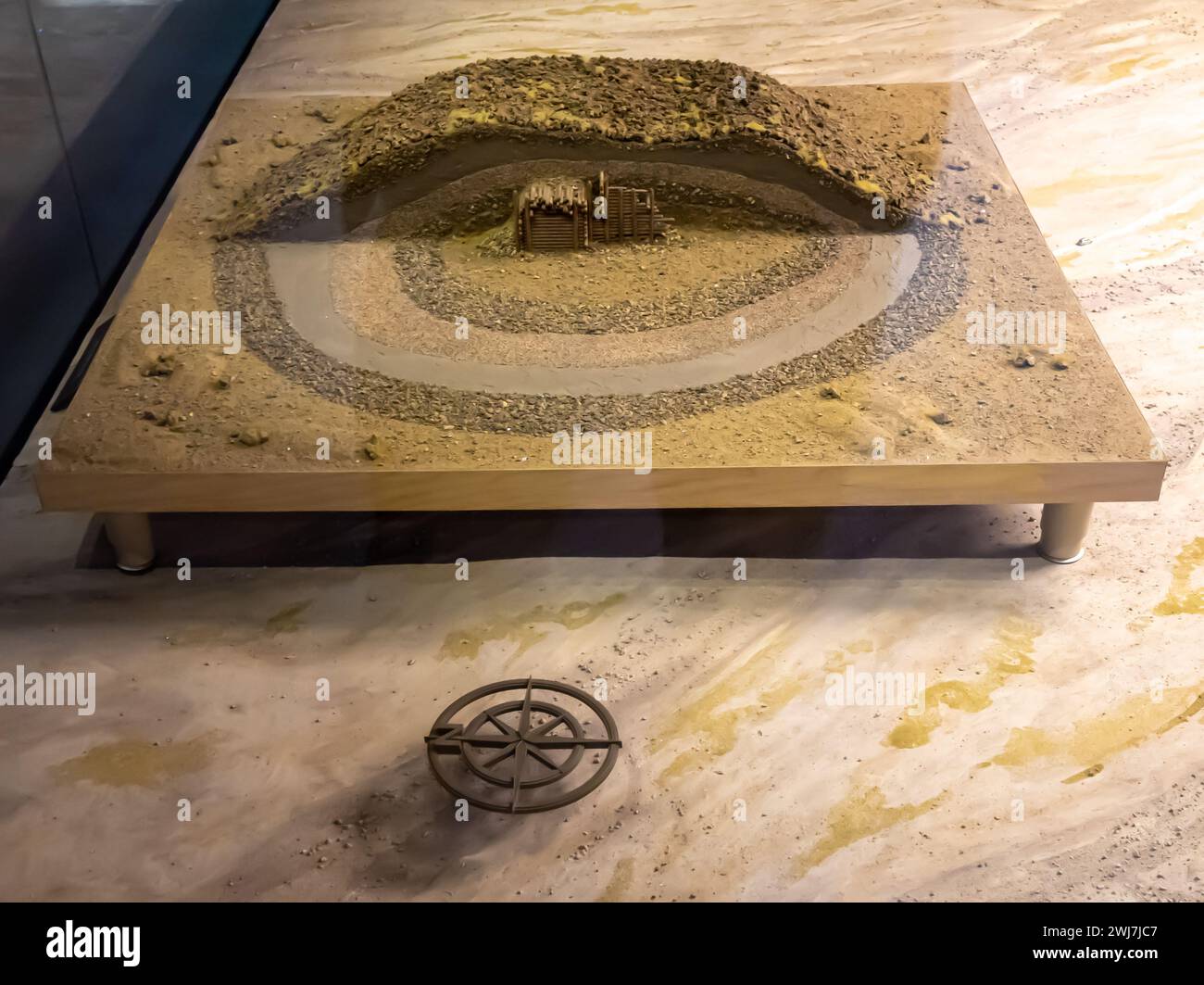 Layout of barrow in section, 8th - 5th century B.C. Besshatyr burial ...