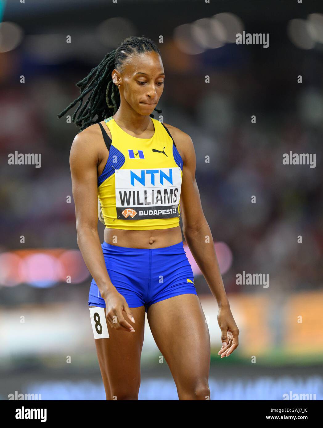 Sada WILLIAMS participating in the 400 meters at the World Athletics ...