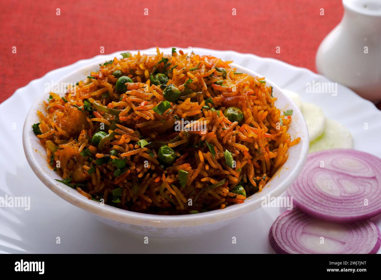 Veg biryani or veg pulav, Fried rice Indian food, vegetable biryani ...