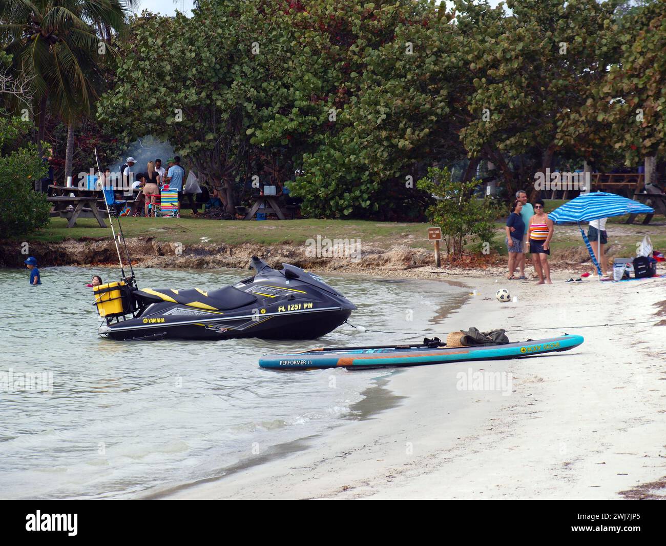 Miami, Florida, United States - January 27, 2024: Jet ski and ...