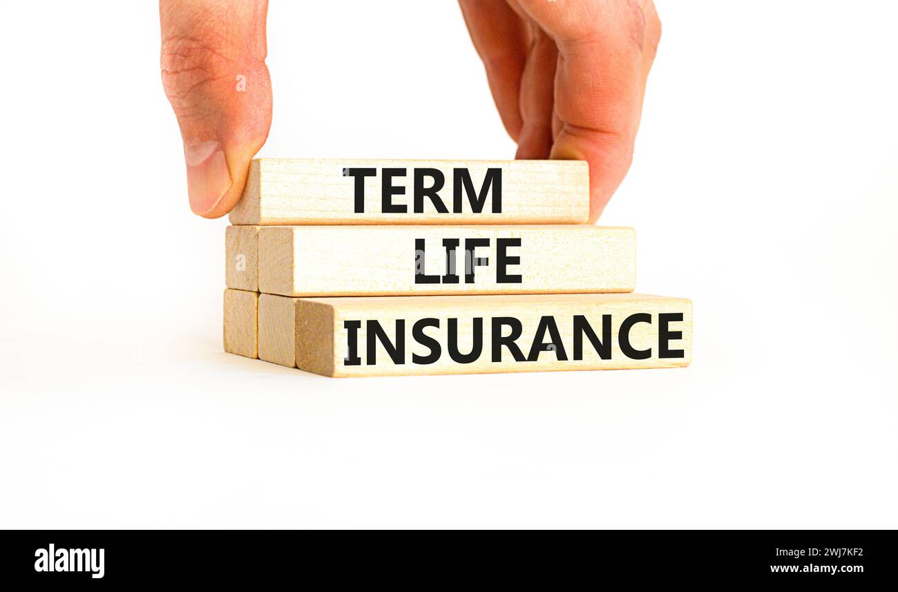 Term life insurance symbol. Concept words Term life insurance on ...
