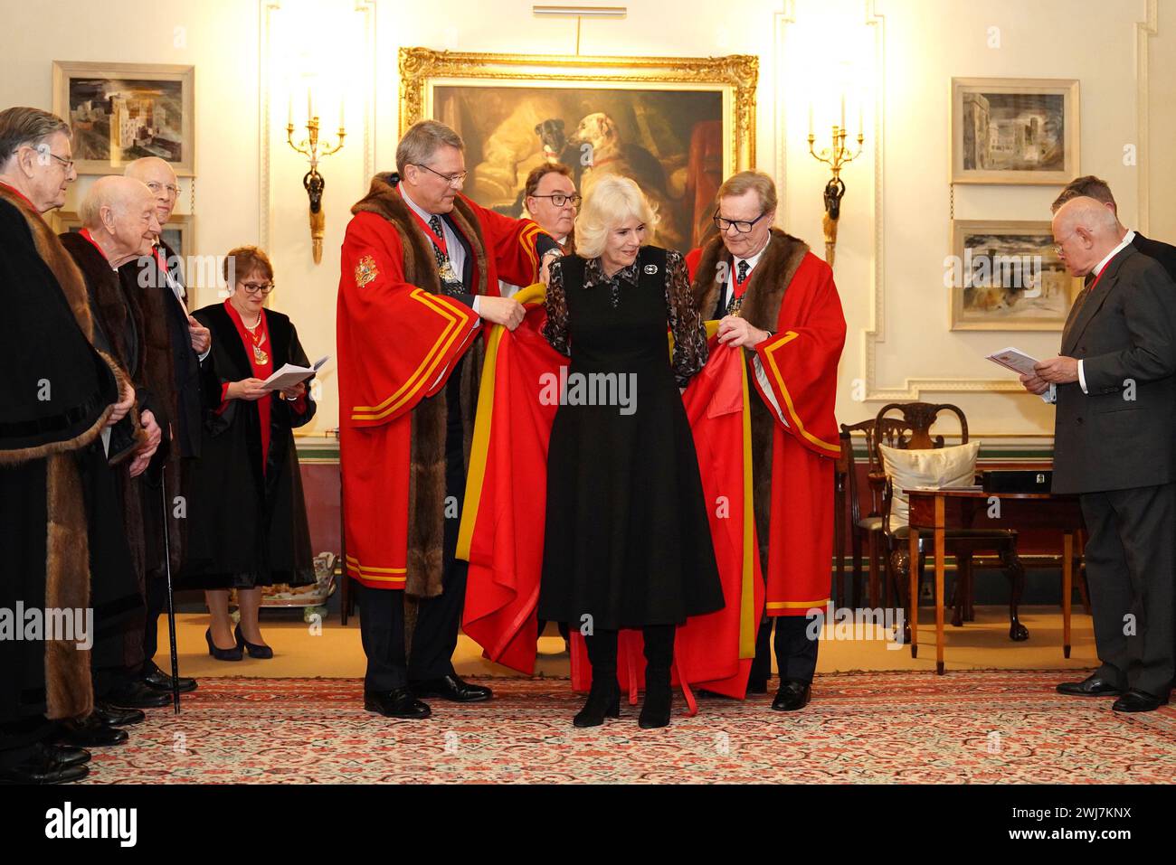 Queen Camilla is installed as an Honorary Liveryman of the Worshipful ...