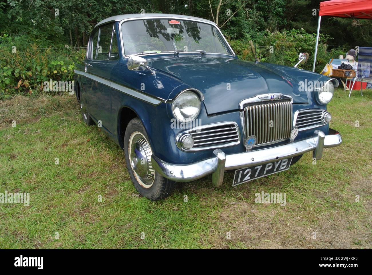 A 1962 Sunbeam Rapier parked on display at the 48th Historic Vehicle ...