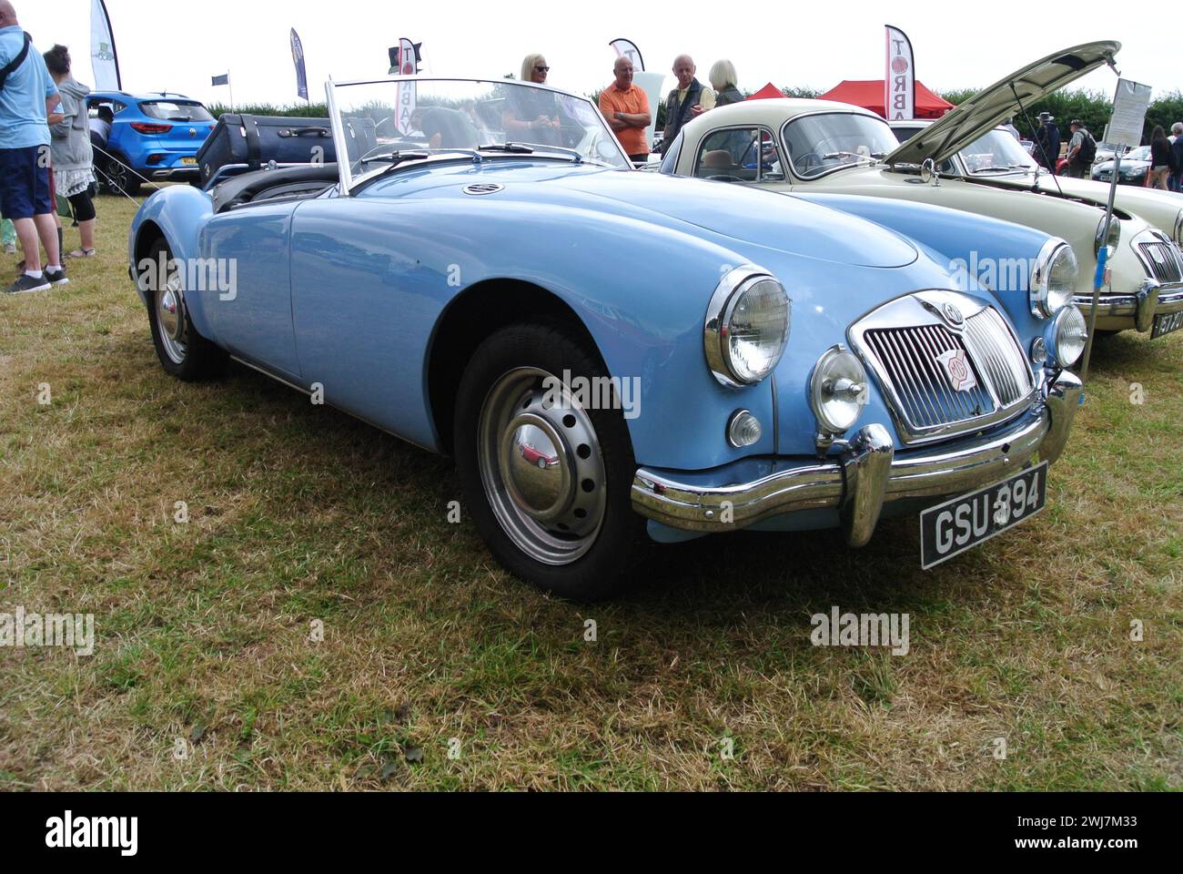 A 1958 MG-A parked on display at the 48th Historic Vehicle Gathering ...