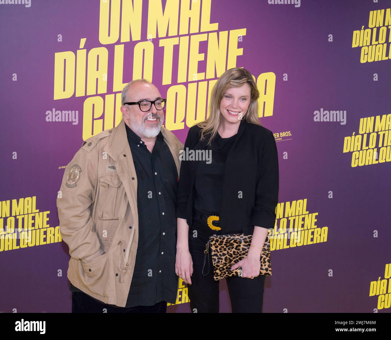 Alex de la Iglesia and Carolina Bang posed during the Spanish comedy ...