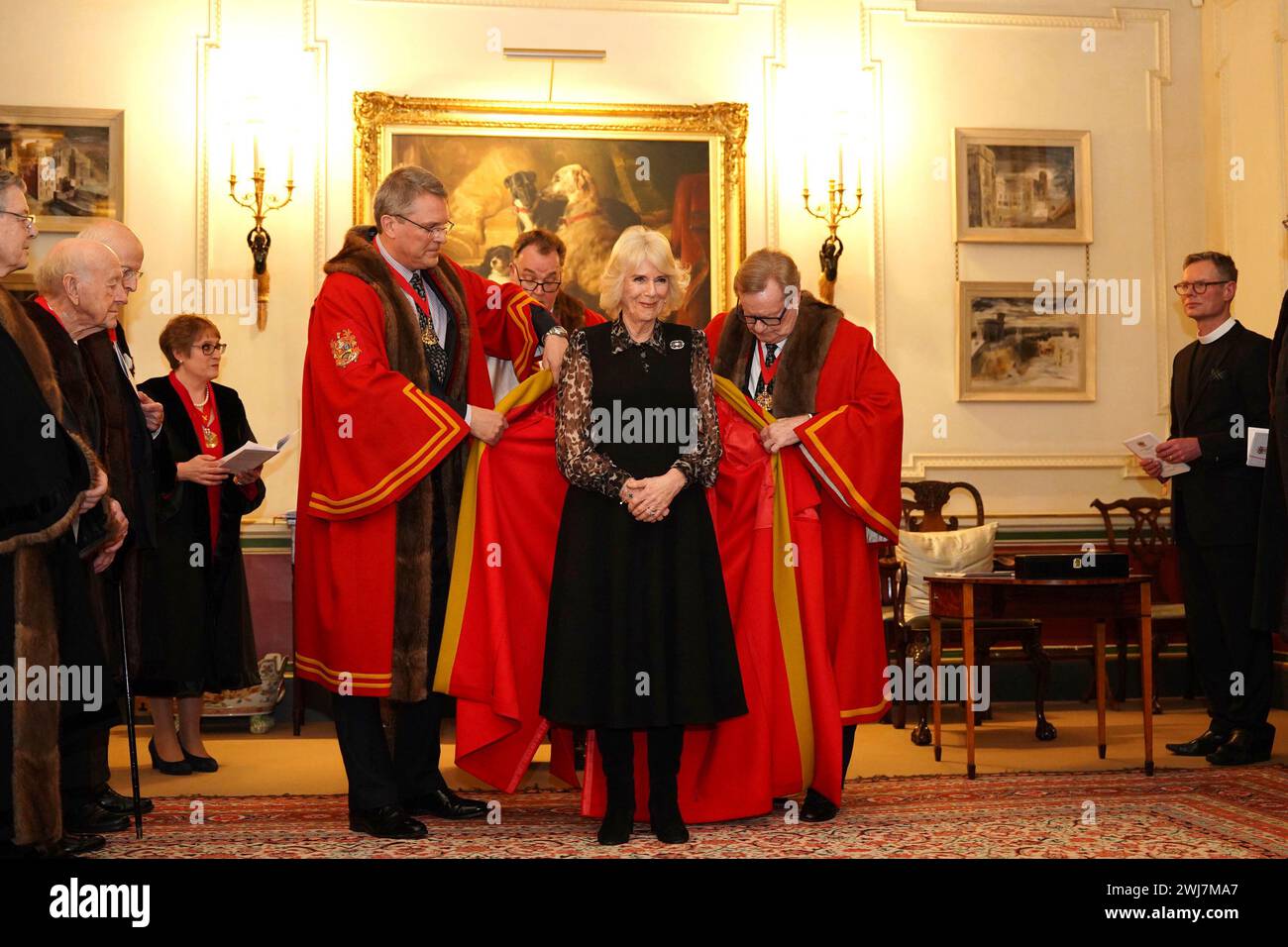 Britain's Queen Camilla is installed as Honorary Liveryman of the ...