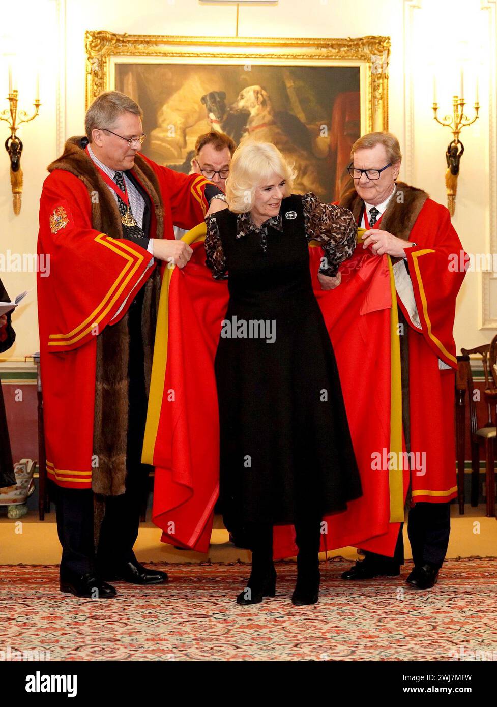 Britain's Queen Camilla is installed as Honorary Liveryman of the ...