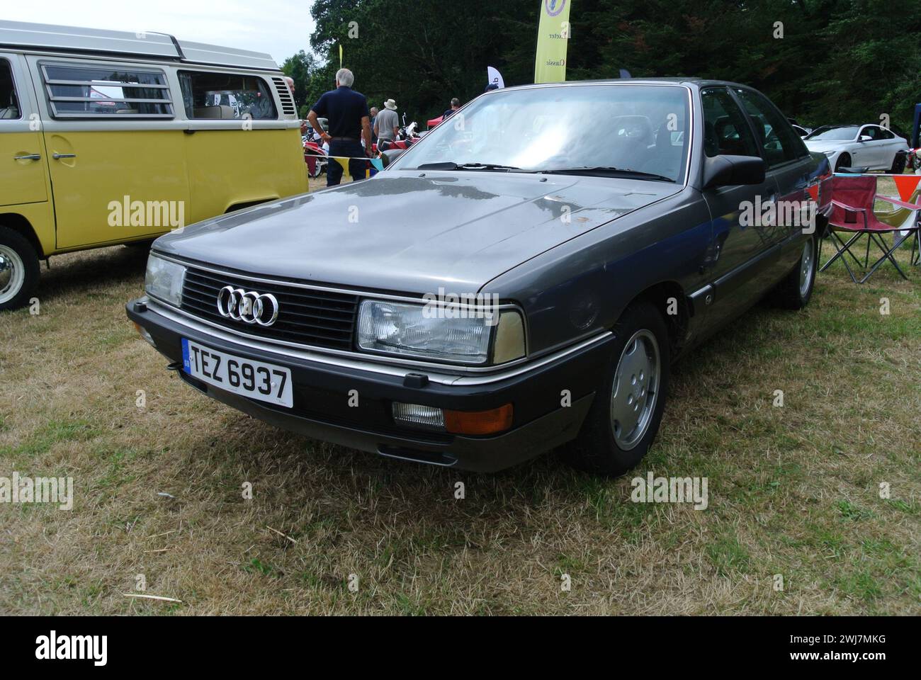 A 1989 Audi 200 turbo parked on display at the 48th Historic Vehicle ...
