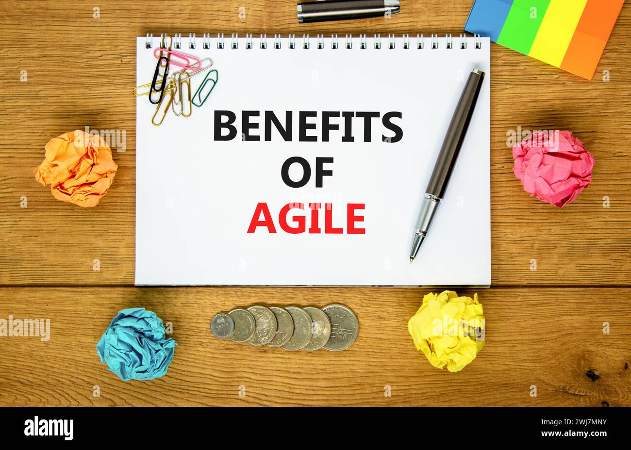Benefits of agile symbol. Concept words Benefits of agile on beautiful ...