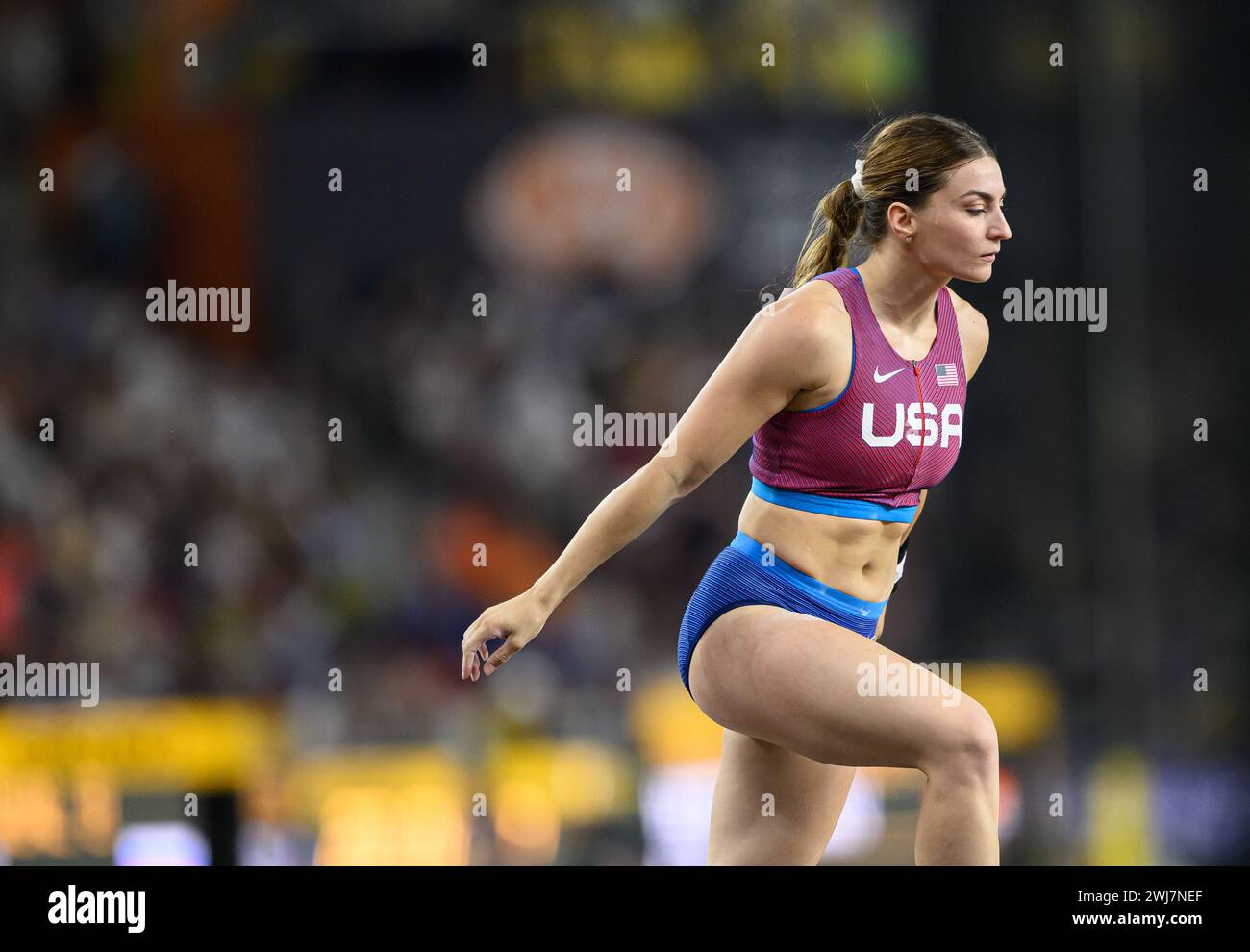 Bridget WILLIAMS participating in the Pole Vault at the World Athletics ...