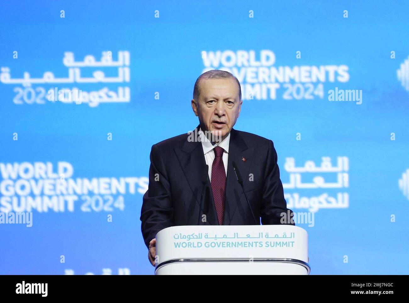 Turkish President Recep Tayyip Erdogan participates in the World ...