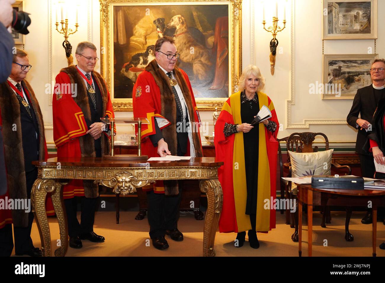 Queen Camilla is installed as an Honorary Liveryman of the Worshipful ...