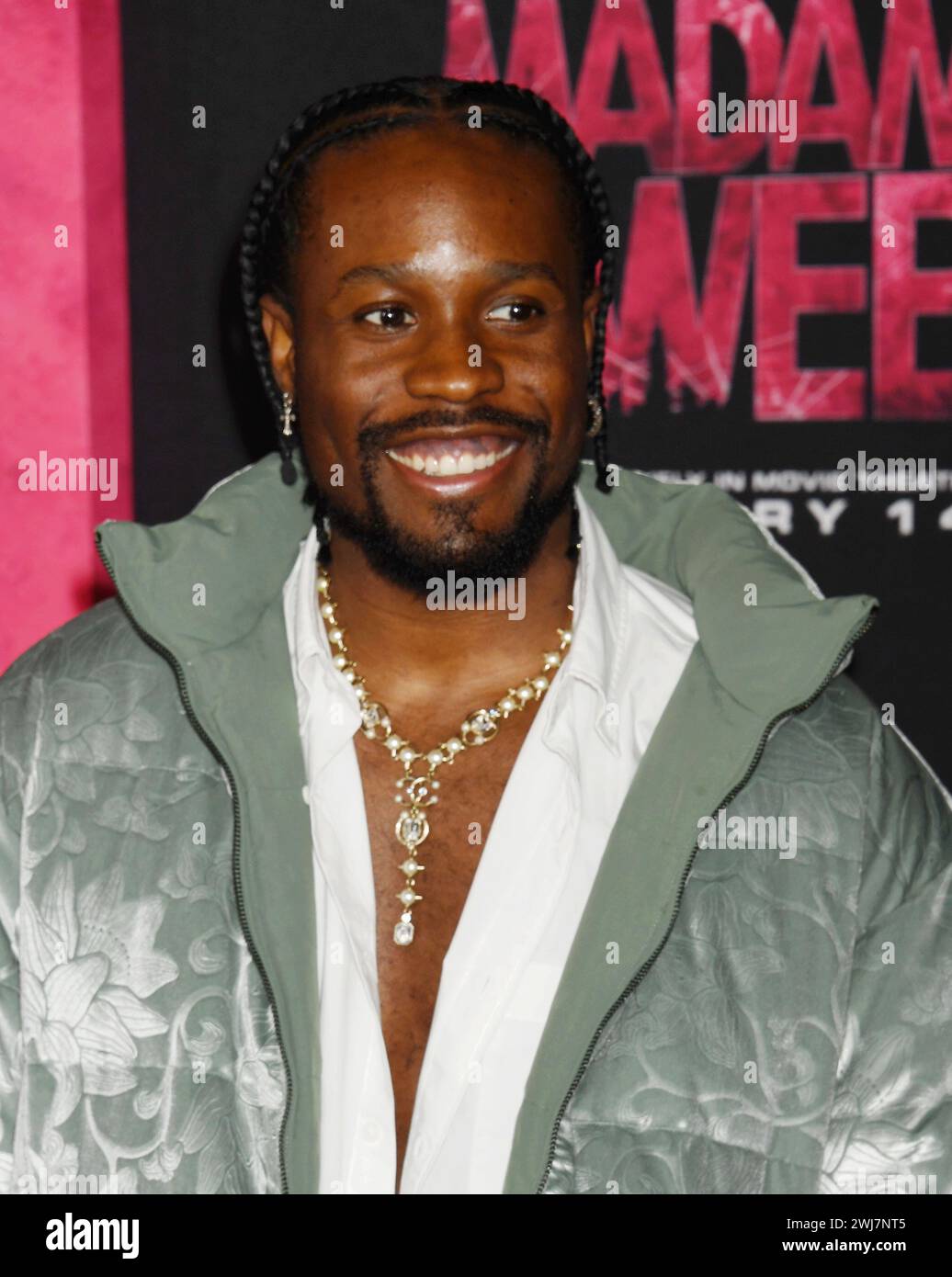 LOS ANGELES, CALIFORNIA - FEBRUARY 12: Shameik Moore attends the World ...