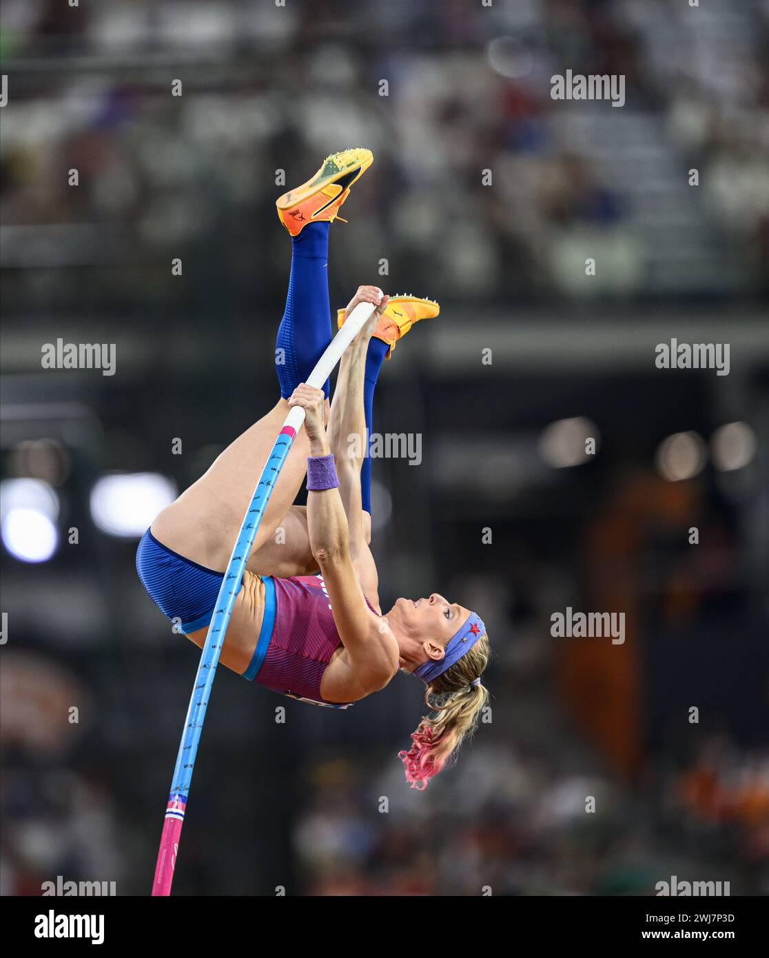 Sandi MORRIS participating in the Pole Vault at the World Athletics ...