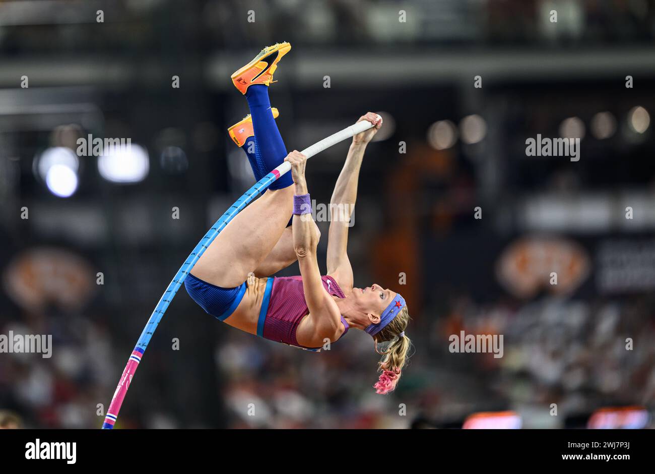 Sandi MORRIS participating in the Pole Vault at the World Athletics ...