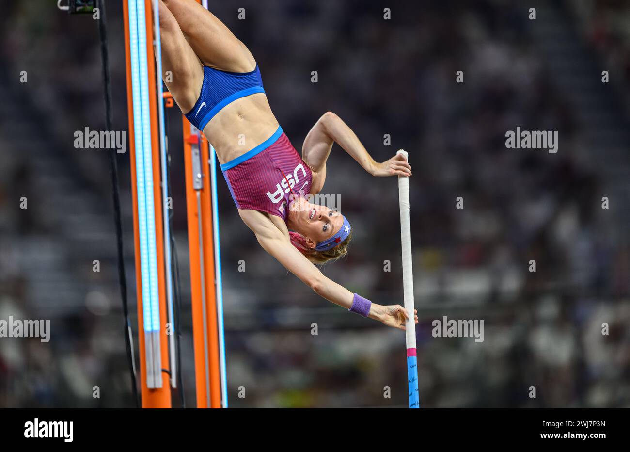 Sandi MORRIS participating in the Pole Vault at the World Athletics ...