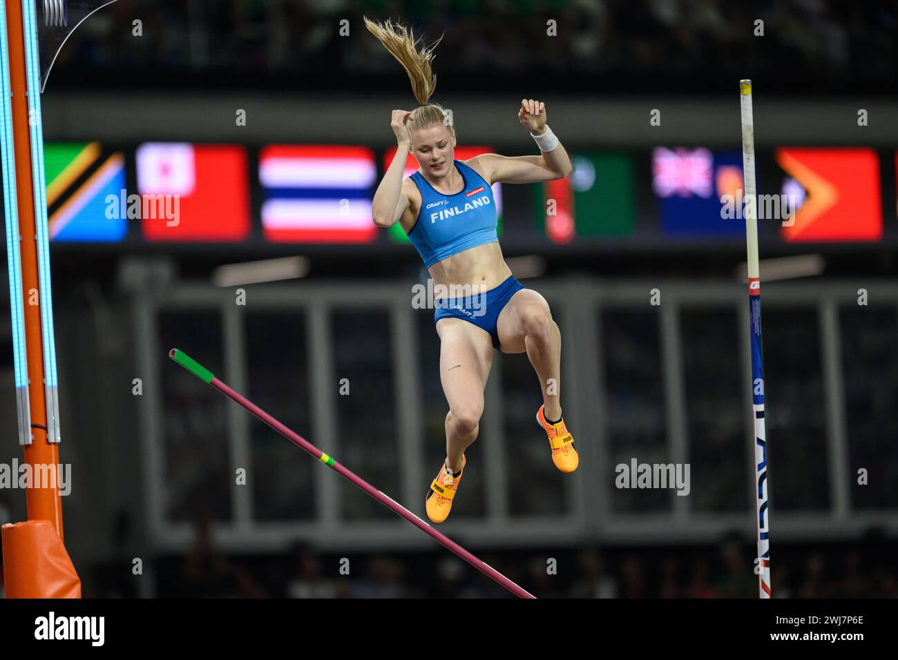 Wilma MURTO participating in the Pole Vault at the World Athletics ...