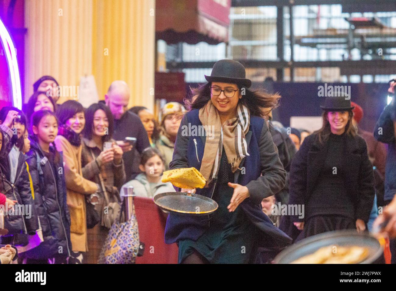 London, England, UK. 13th Feb, 2024. People take part in the annual ...