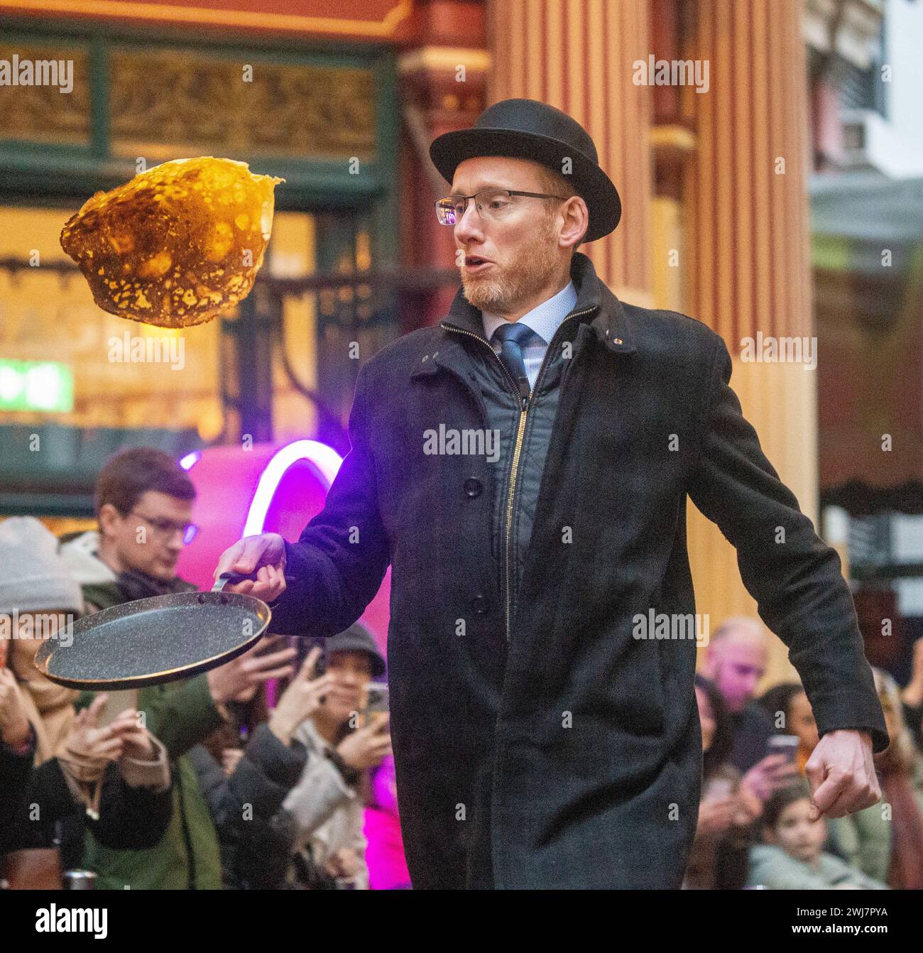 London, England, UK. 13th Feb, 2024. People take part in the annual ...