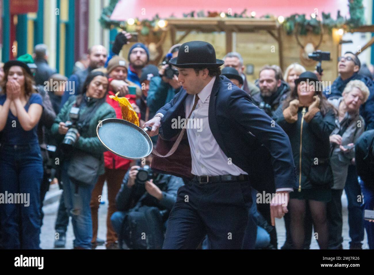 London, England, UK. 13th Feb, 2024. People take part in the annual ...