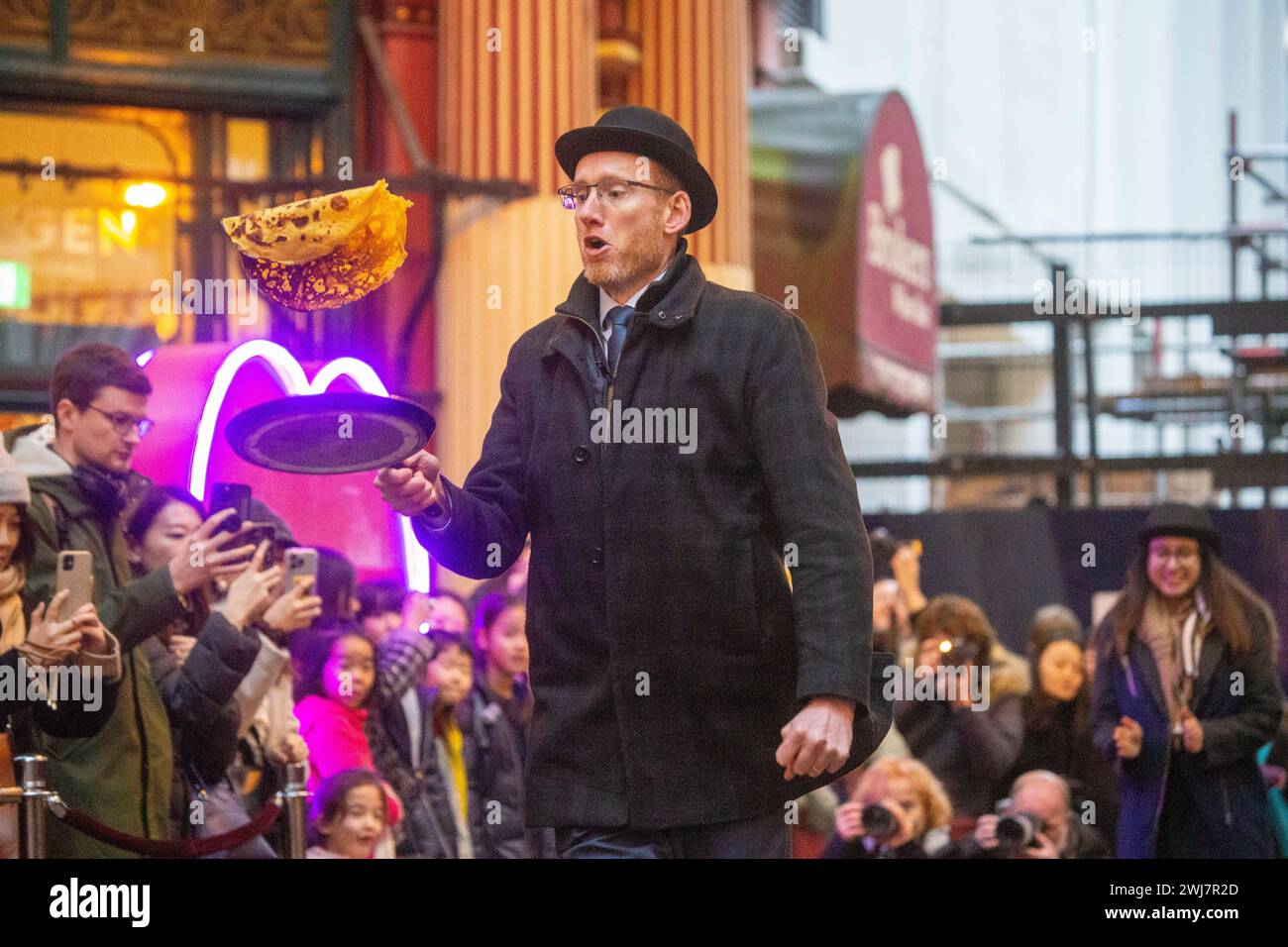 London, England, UK. 13th Feb, 2024. People take part in the annual ...
