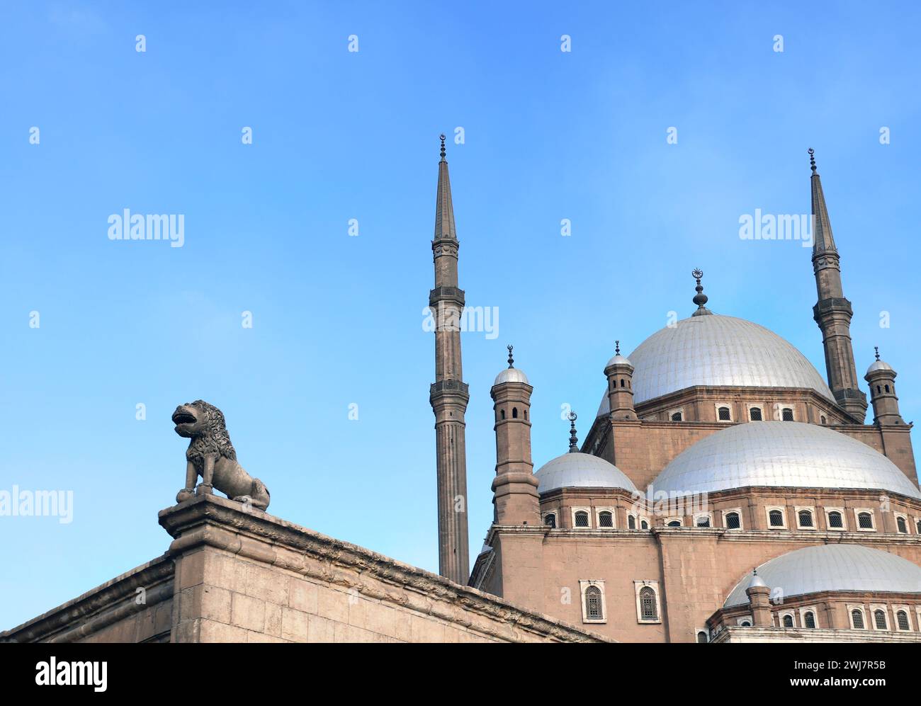 Great Mosque of Muhammad Ali Pasha in ancient Cairo Citadel, Egypt ...