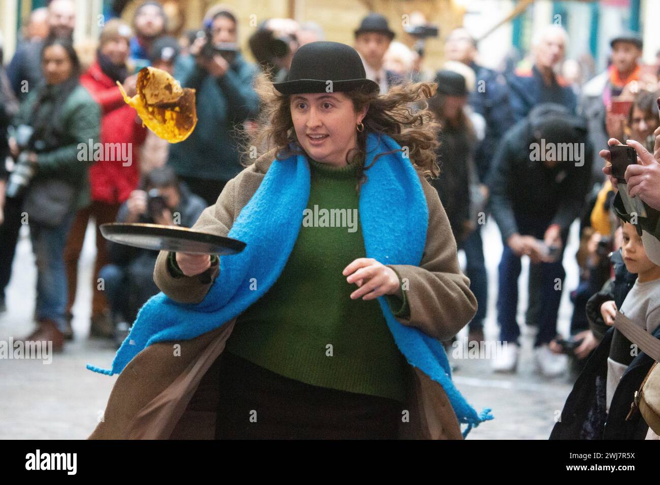 London, England, UK. 13th Feb, 2024. People take part in the annual ...