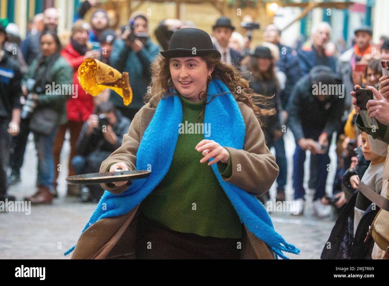 London, England, UK. 13th Feb, 2024. People take part in the annual ...