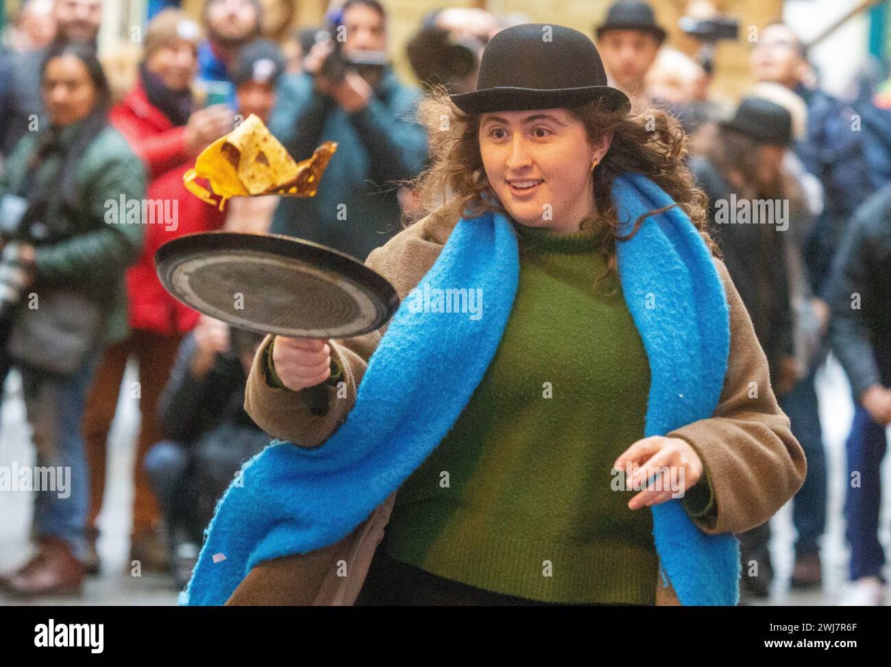 London, England, UK. 13th Feb, 2024. People take part in the annual ...