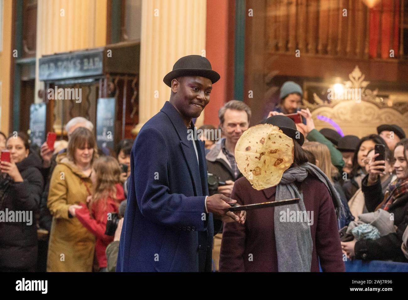 London, England, UK. 13th Feb, 2024. People take part in the annual ...