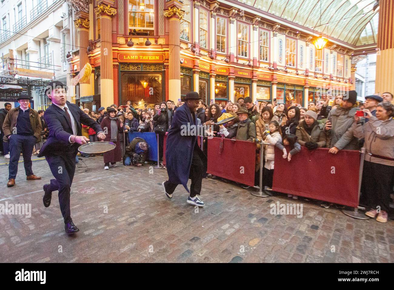 London, England, UK. 13th Feb, 2024. People take part in the annual ...