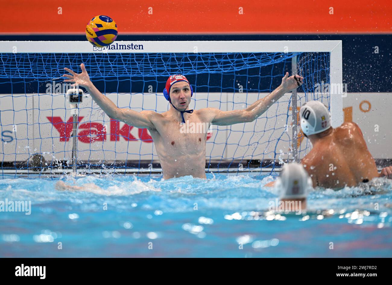 Doha, Qatar. 13th Feb, 2024. Goalkeeper of Croatia Marko Bijac in ...