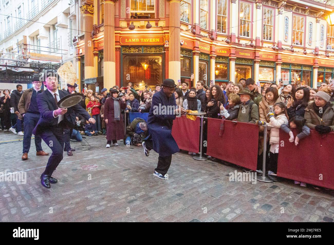 London, England, UK. 13th Feb, 2024. People take part in the annual ...