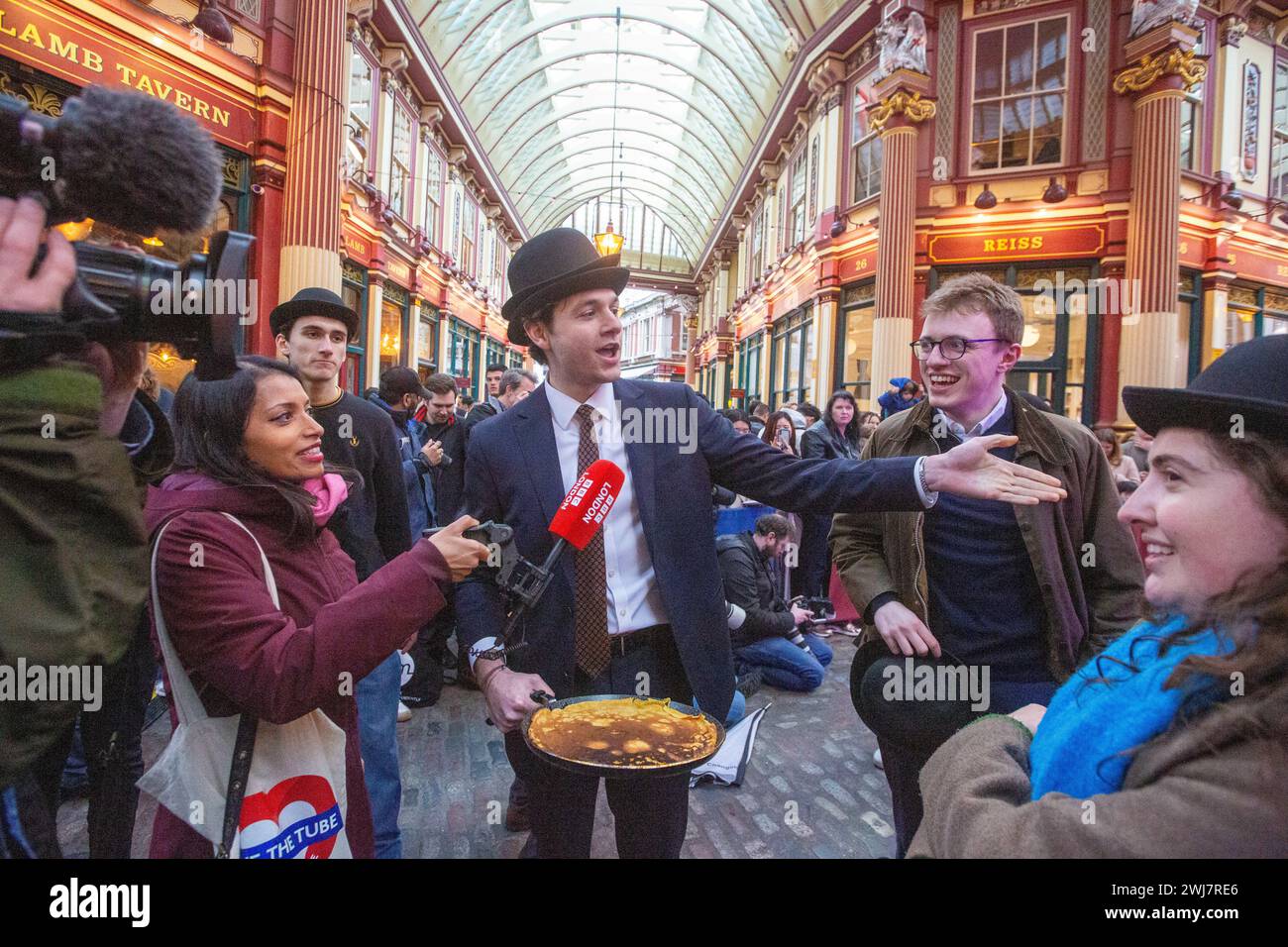 London, England, UK. 13th Feb, 2024. People take part in the annual ...