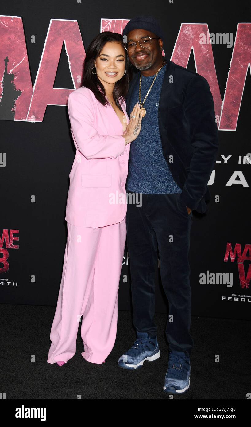 LOS ANGELES, CALIFORNIA - FEBRUARY 12: (L-R) Dannella Lane and Lil Rel ...