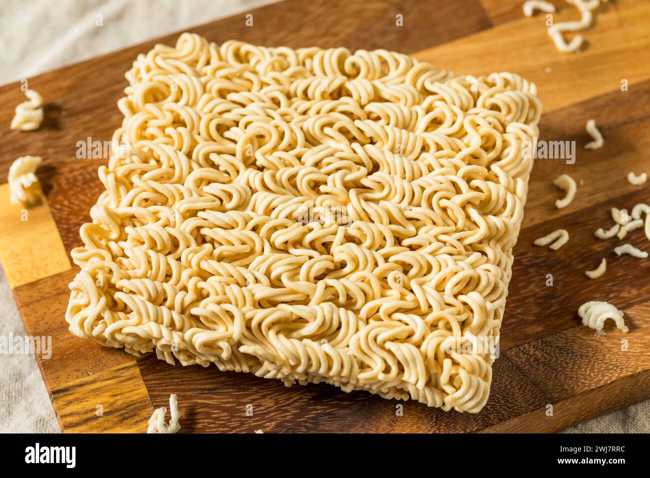 Asian Dry Ramen Noodles Ready to Cook Stock Photo - Alamy