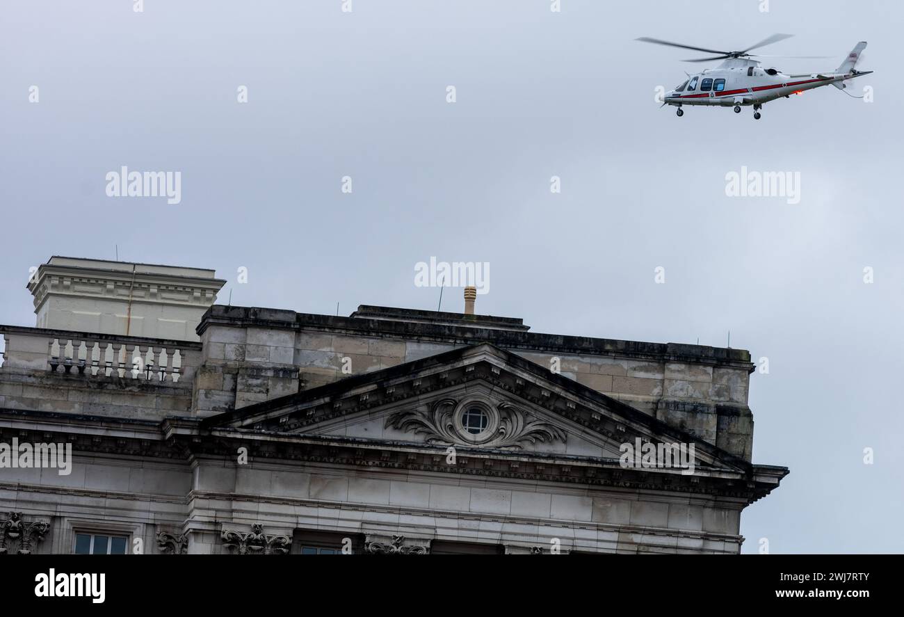 London, UK. 13th Feb, 2024. A member of the Royal family (belived to be ...