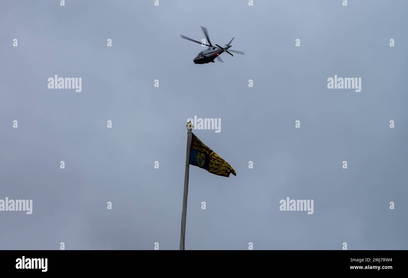 London, UK. 13th Feb, 2024. A member of the Royal family (belived to be ...