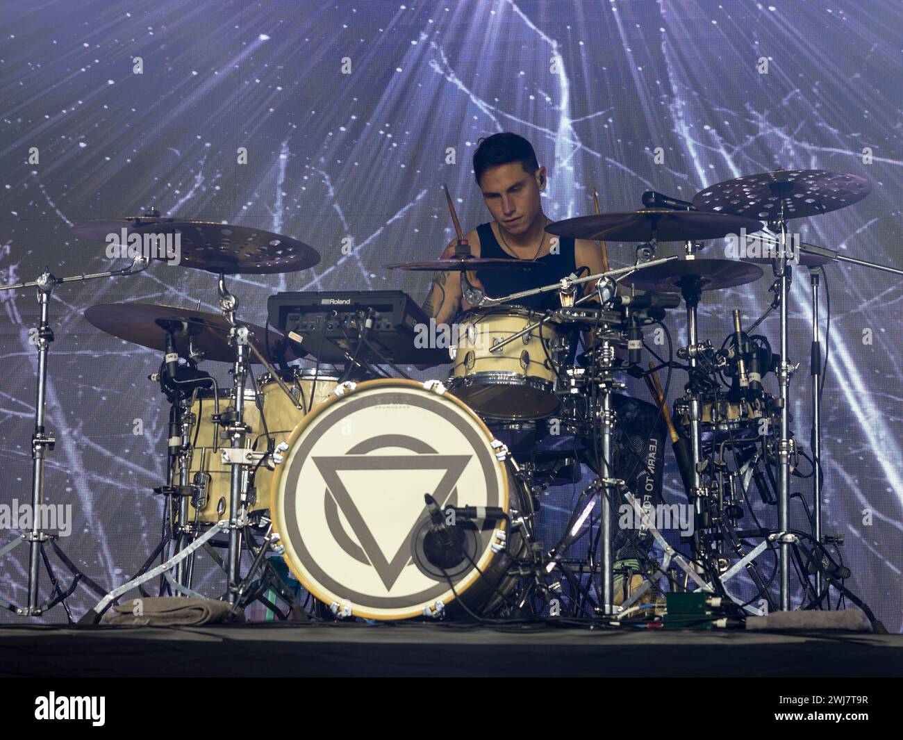 Edinburgh, UK. 12th Feb, 2024. Enter Shikari perform Live at the ...