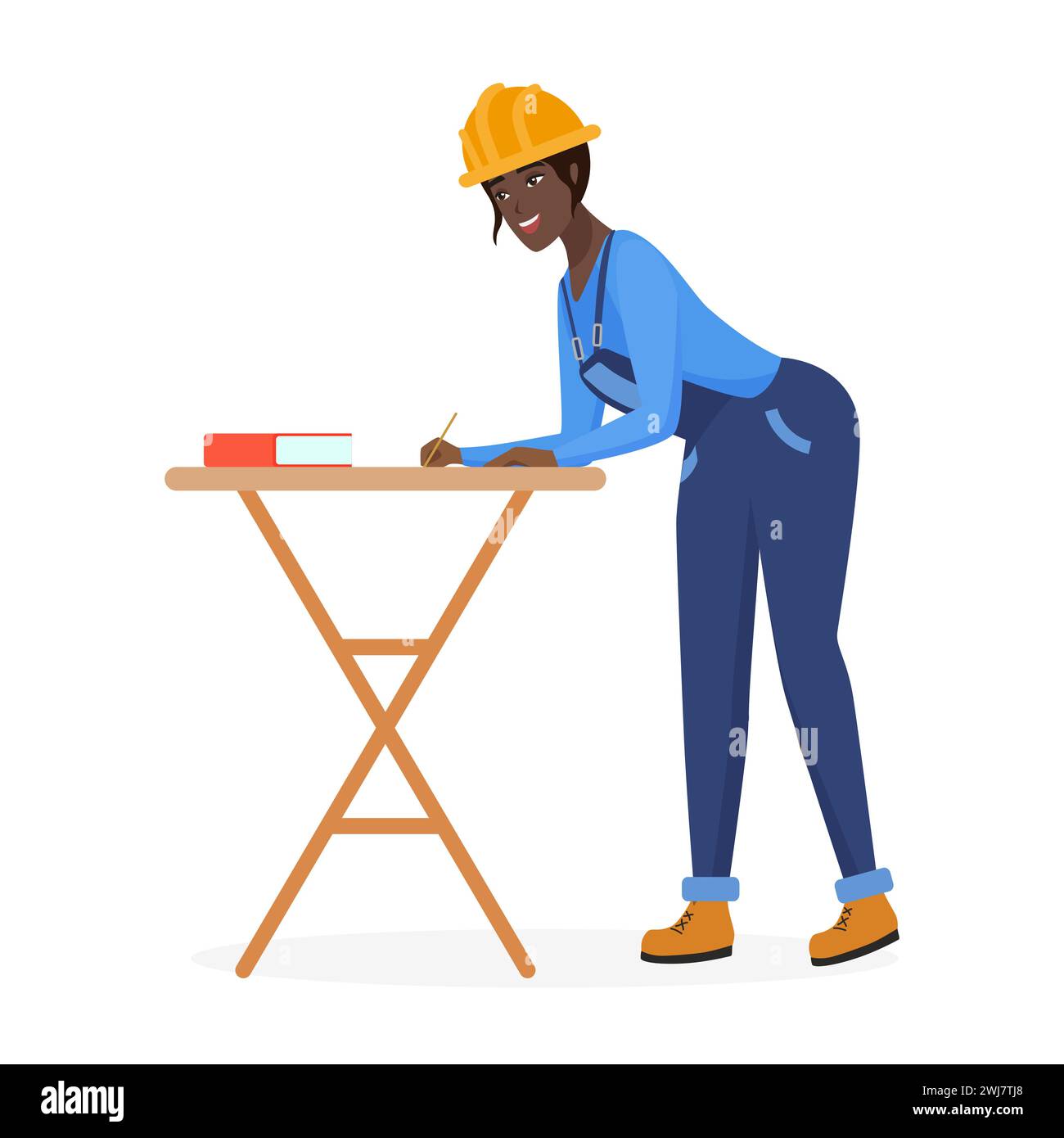 African american factory worker Stock Vector Images - Alamy