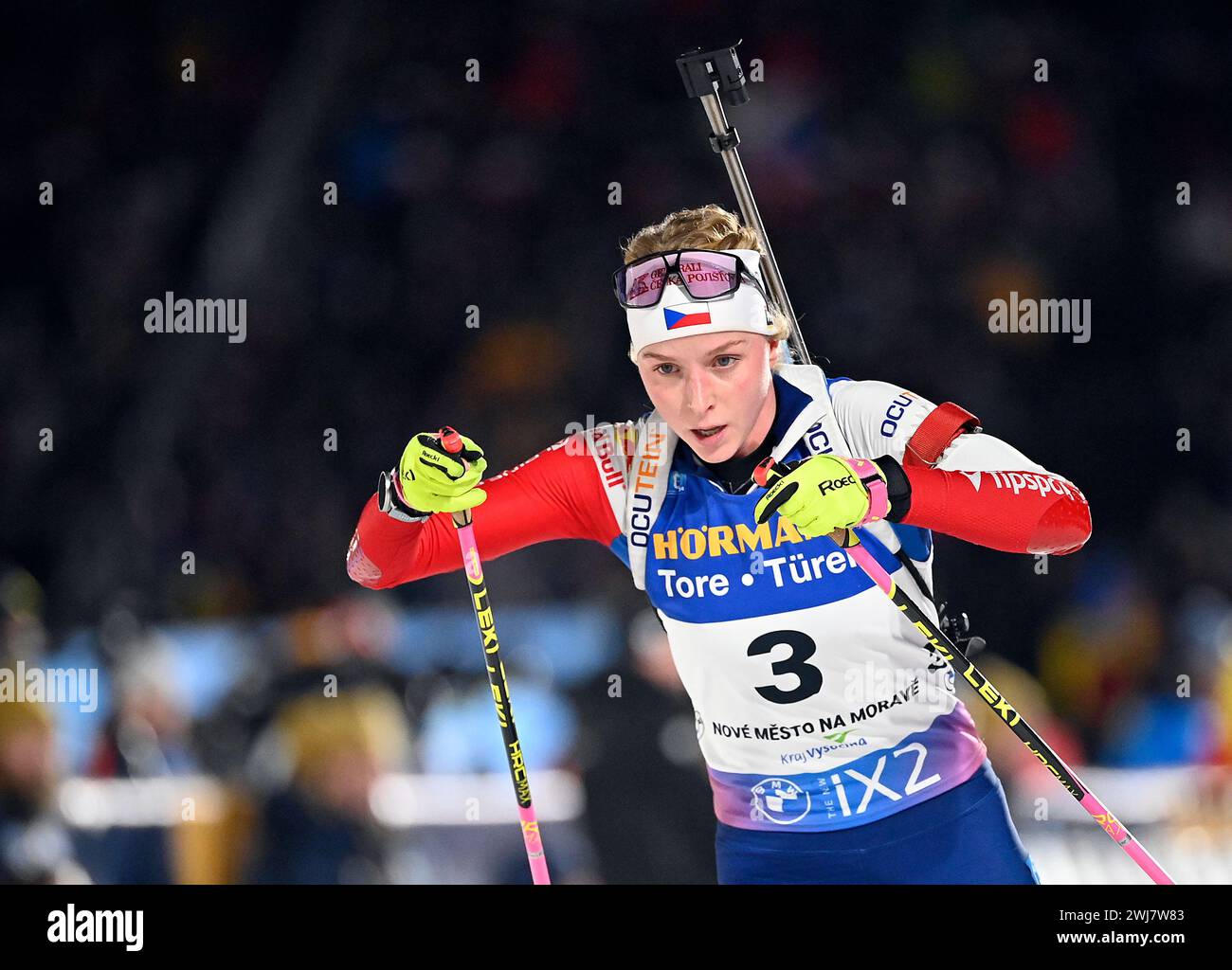 Marketa Davidova of Czech Republic during the women's 15 km individual ...