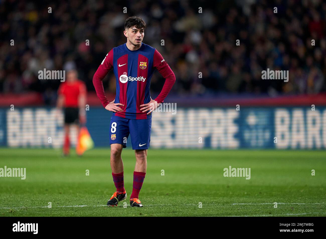 Pedri Gonzalez of FC Barcelona reacts during the LaLiga EA Sports match ...