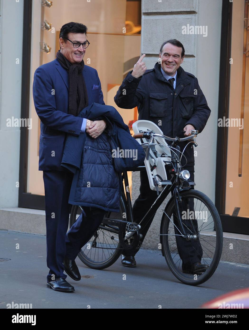 Milan, 13-02-2024 The American actor Daniel Mc Vicar walks through the ...