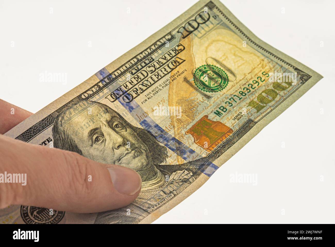 Authentication banknote hand hi-res stock photography and images - Alamy