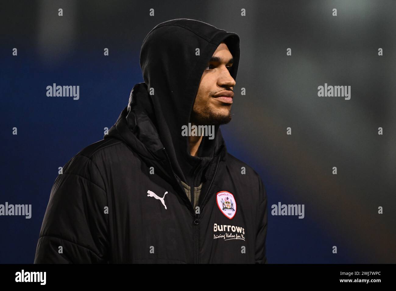 Jon Russell of Barnsley arrives ahead of the Sky Bet League 1 match ...
